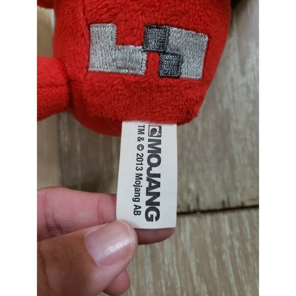 Mojang | Toys | Mojang Minecraft Mooshroom Plush Red Stuffed Bull Cow 5 ...